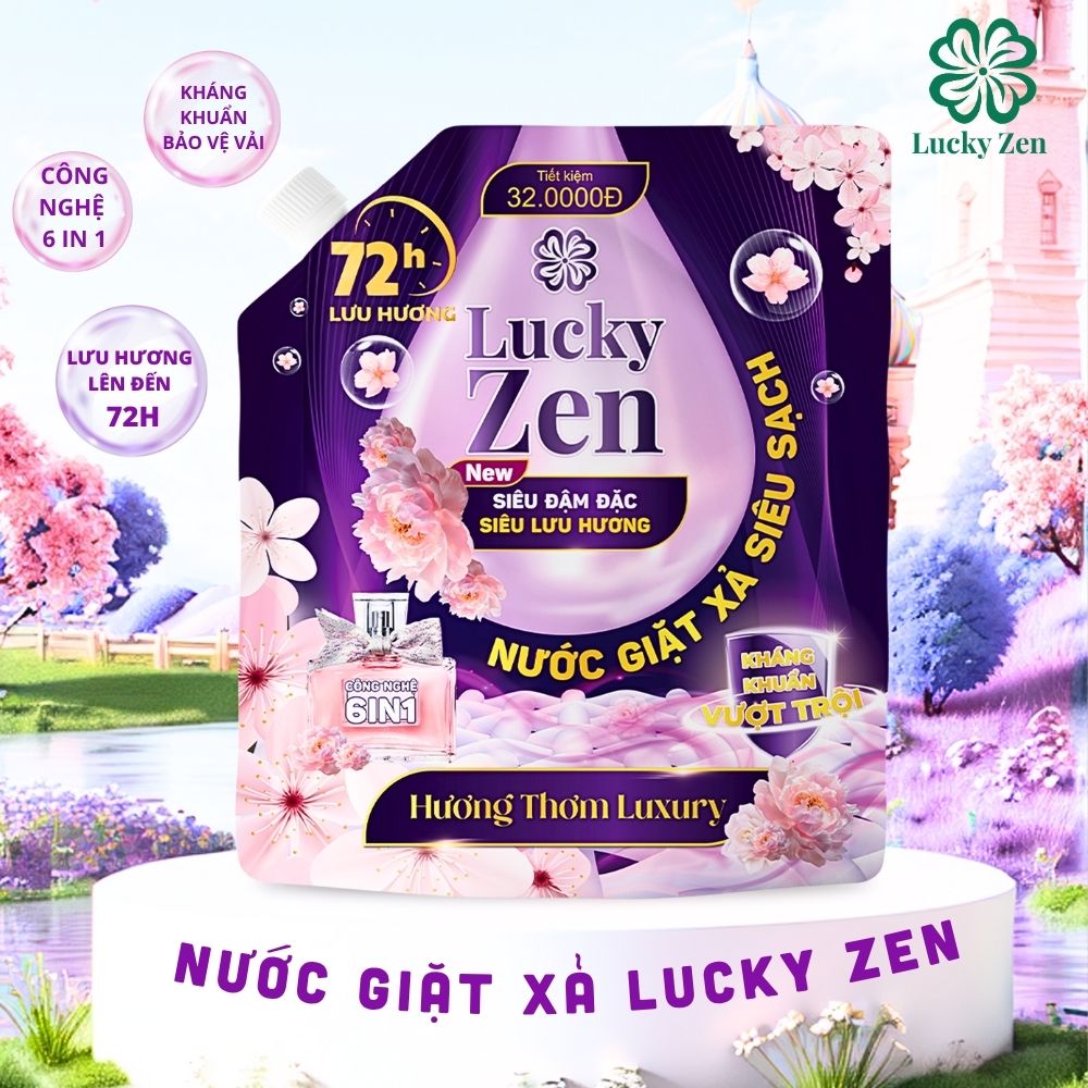 Nước Xả Vải Lucky Zen: Bí Quyết Cho Quần Áo Mềm Mại, Thơm Mát và Bền Đẹp